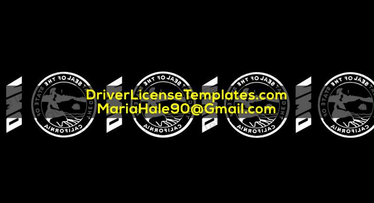 California Drivers License Template PSD 2024