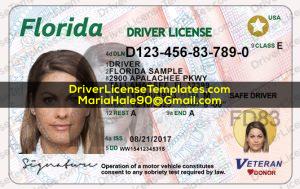 Florida Drivers License Template PSD 2025