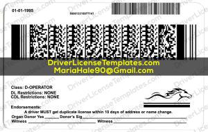 Kentucky Drivers License Template PSD 2026